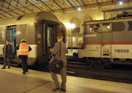 Sncf Conductors Engineers Seen Front Suburban Editorial Stock Photo ...