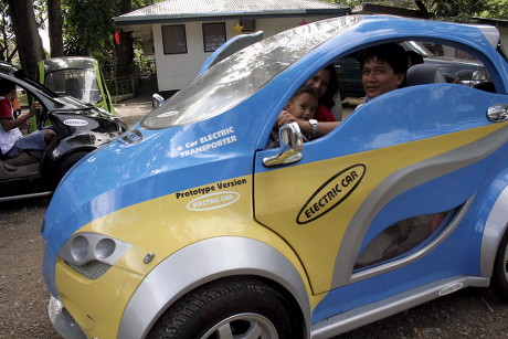 Filipino Man Test Drives Electric Car Editorial Stock Photo - Stock ...
