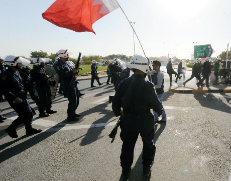 Police Enter Duraz Village North Bahraini Editorial Stock Photo - Stock ...