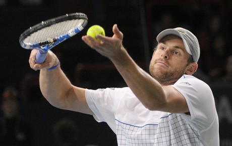Andy Roddick Usa Serves Robin Soderling Editorial Stock Photo - Stock ...