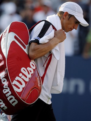 Benjamin Becker Germany Hits Backhand Return Editorial Stock Photo ...