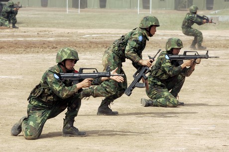Peoples Liberation Army Pla Soldiers Deployed Editorial Stock Photo ...