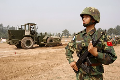 Peoples Liberation Army Pla Soldiers Deployed Editorial Stock Photo ...