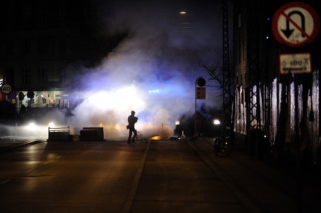 Danish Riot Police Arrest Demonstrator Copenhagen Editorial Stock Photo ...