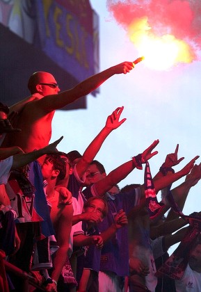 Liege Belgium Yugoslav Fans Celebrate First Editorial Stock Photo ...