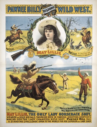Wild West Show Cowgirl Poster C Editorial Stock Photo - Stock Image ...