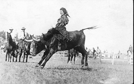 Champion Roughstock Cowgirl Mildred Douglas Rides Editorial Stock Photo ...