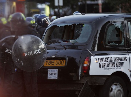 Passers By Look Burning Car Hackney Editorial Stock Photo - Stock Image ...
