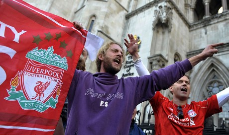 Liverpool Fc Fans Protest Outside High Editorial Stock Photo - Stock ...