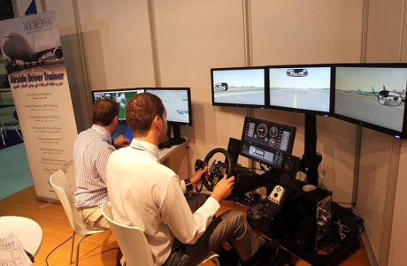 Visitor R Tries Simulator Booth Micro Editorial Stock Photo - Stock ...