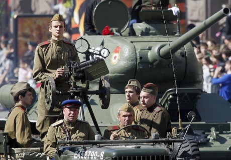 Military Machineries Wwii Paraded Downtown Kiev Editorial Stock Photo ...