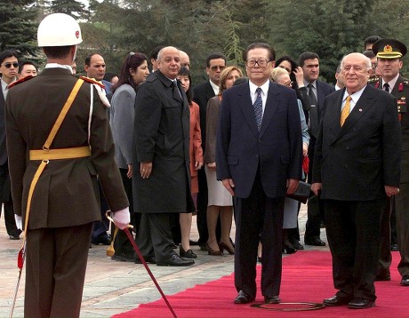 Ankara Turkey Chinese President Jiang Zemin Editorial Stock Photo ...