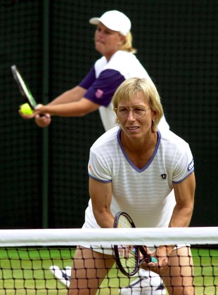 Wimbledon United Kingdom Us Player Martina Editorial Stock Photo ...