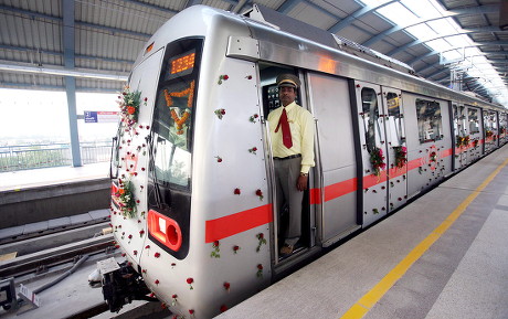 Delhi Metro Driver D K Katiyar Editorial Stock Photo - Stock Image ...