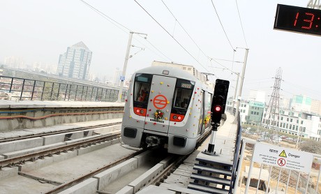 Coach Delhi Metro Rail Corporation Dmrc Editorial Stock Photo - Stock ...