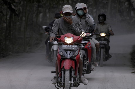 Indonesian Motorbike Riders Cover Their Face Editorial Stock Photo ...