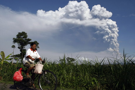 Mount Merapi Erupts Seen Klaten Indonesian Editorial Stock Photo ...