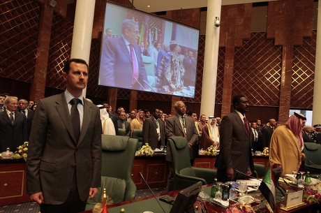 Syrian President Bashar Alassad L Attends Editorial Stock Photo - Stock ...
