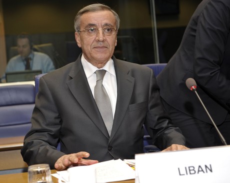 Lebanese Foreign Minister Ali Shami Arrives Editorial Stock Photo ...