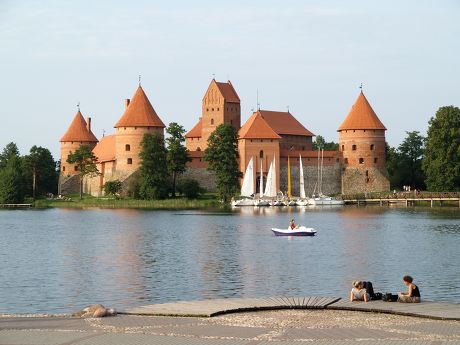 Trakai Island Castle Lithuania Editorial Stock Photo - Stock Image ...