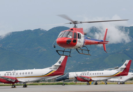 Private Helicopter Carrying Remains Agni Air Editorial Stock Photo ...