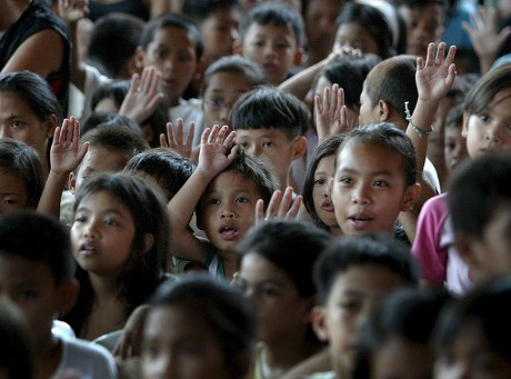 Some 500 Filipino Children Attend Demonstration Editorial Stock Photo ...