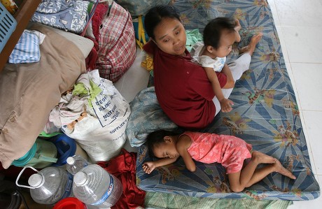 Filipino Evacuees Rest Inside Evacuation Center Editorial Stock Photo ...