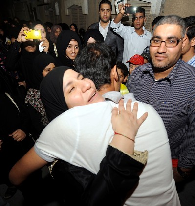 Fadeelah Mubarak L Hugs Her Brother Editorial Stock Photo - Stock Image ...