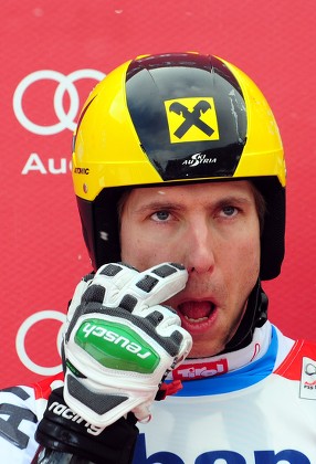 Austrian Marcel Hirscher Celebrates His Victory Editorial Stock Photo ...