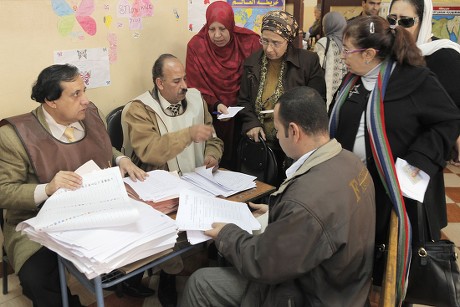 Egyptian Woman Shows Her Ink Marked Editorial Stock Photo - Stock Image ...