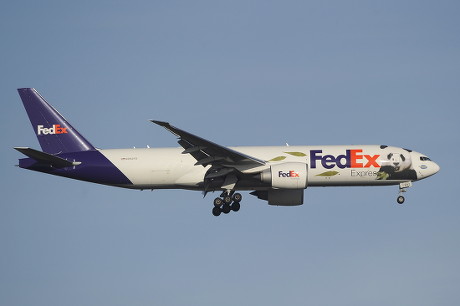 Fedex Panda Express Boeing 777f Landed Editorial Stock Photo - Stock ...