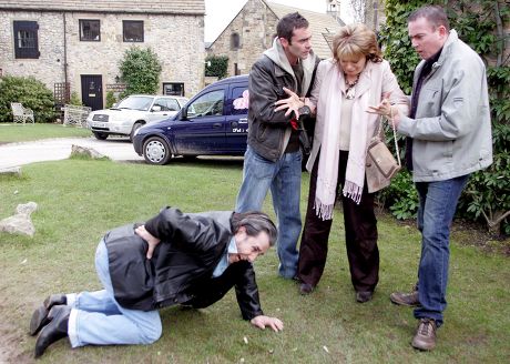 Emmerdale Tv Brian Hibbard Daniel Brocklebank Editorial Stock Photo ...