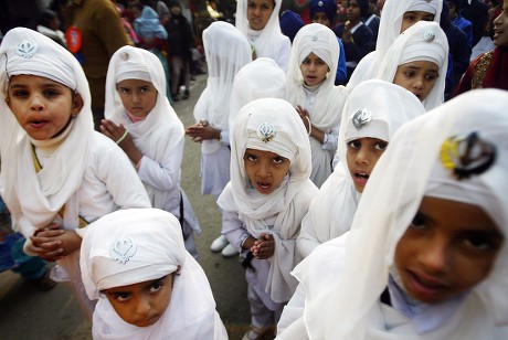Sikh Children Dressed Religious Attire Shout Editorial Stock Photo ...