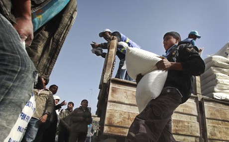 Palestinian Unrwa Worker Receives Ration Card Editorial Stock Photo ...