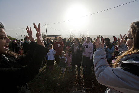 Jewish Settlers Celebrate Jewish Tree Planting Editorial Stock Photo ...