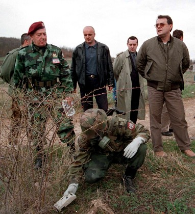 Merdare Yugoslavia Yugoslav Soldier Measures Radiation Editorial Stock ...