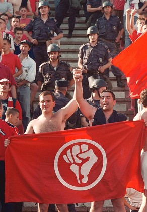 Belgrade Yugoslavia Supporters Red Star Belgrade Editorial Stock Photo ...