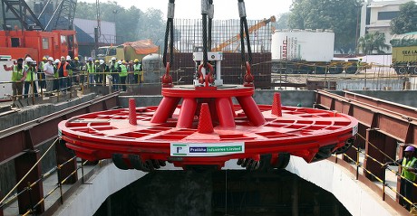 Front Head Tunneling Boring Machine Tbm Editorial Stock Photo - Stock ...