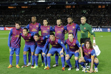 Fc Barcelona Starting Team Players Pose Editorial Stock Photo - Stock ...