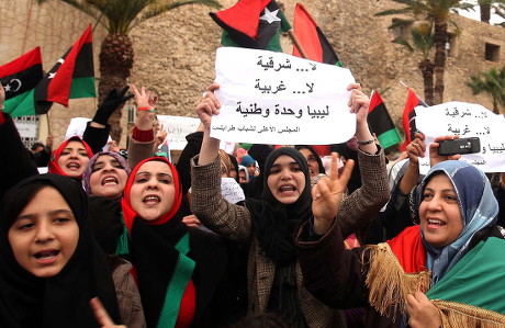 WOMEN DEMONSTRATE PART THOUSANDS LIBYANS LIBYA Editorial Stock Photo ...