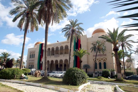 Libyan Flags Seen Palace Late King Editorial Stock Photo - Stock Image ...