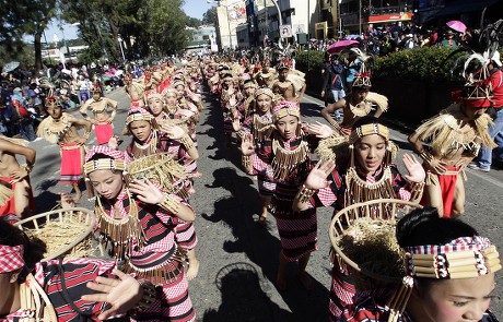 Filipino Youths Clad Colorful Indigenous Costumes Editorial Stock Photo ...