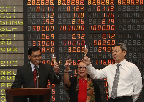 Lr Philippine Stock Exchange Pse President Editorial Stock Photo ...