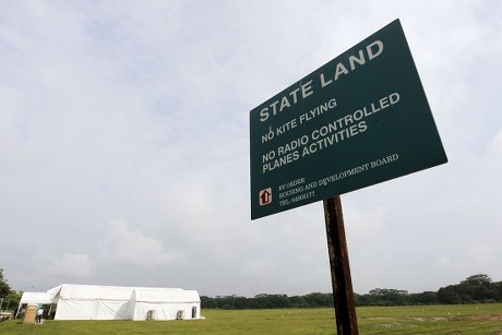 Singaporean Govenment Sign Stating State Land Editorial Stock Photo ...