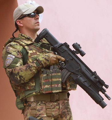 Italian Soldier Natoled International Security Assistance Editorial ...