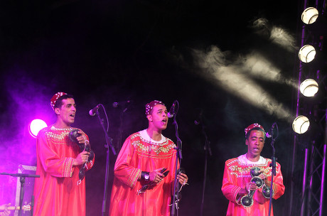 Members Algerian Group Sarouia Perform During Editorial Stock Photo ...