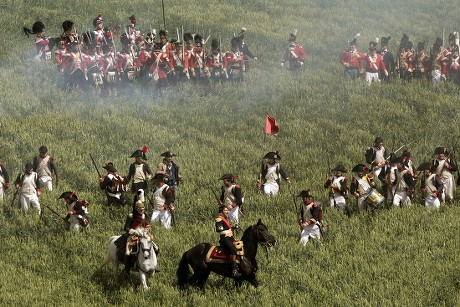 History Enthusiasts Dressed Historical Uniforms Reenact Editorial Stock ...