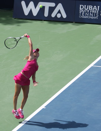 Israeli Tennis Player Shahar Peer Serves Editorial Stock Photo - Stock ...