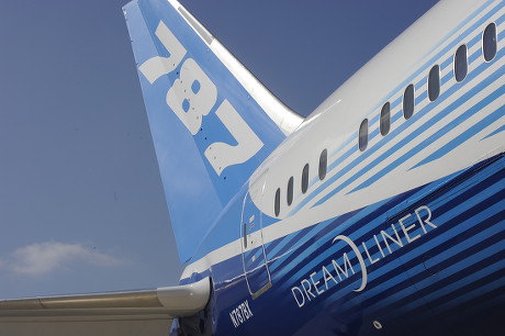 Exterior View Tail Section Boeing 787 Editorial Stock Photo - Stock ...
