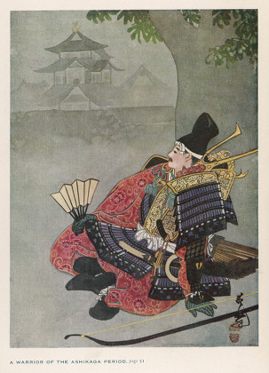 Warrior Ashikaga Period Seated Beside His Editorial Stock Photo - Stock ...